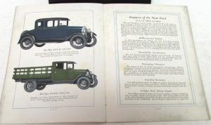 Original 1928 Ford Dealer sales Brochure The Story Of The New Ford Car