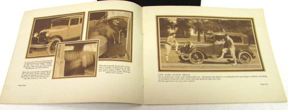 Original 1928 Ford Dealer Sales Brochure Full Line New Kind Of Motor ...