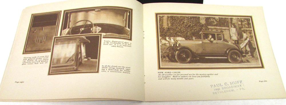 Original 1928 Ford Dealer Sales Brochure Full Line New Kind Of Motor ...