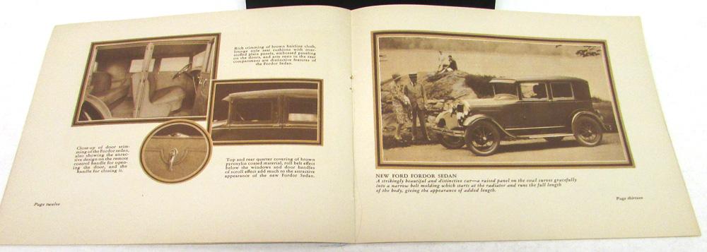 Original 1928 Ford Dealer Sales Brochure Full Line New Kind Of Motor ...