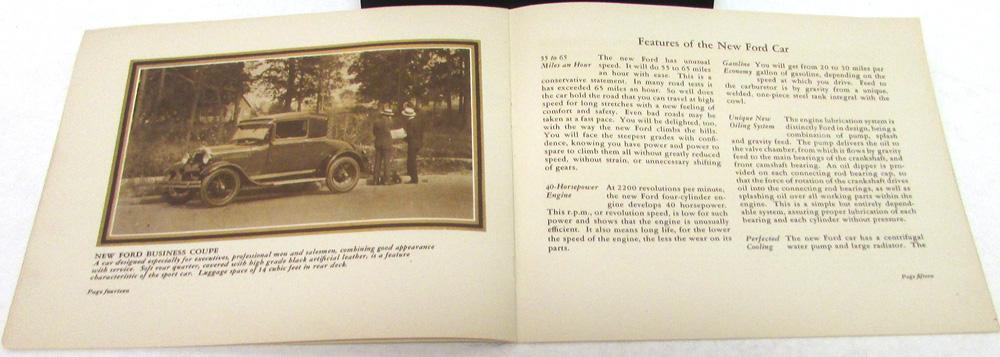 Original 1928 Ford Dealer Sales Brochure Full Line New Kind Of Motor ...