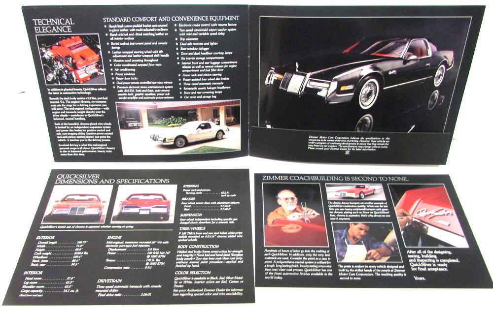1986-1988 Zimmer QuickSilver Neo-Classic Custom Limited Edition Car ...