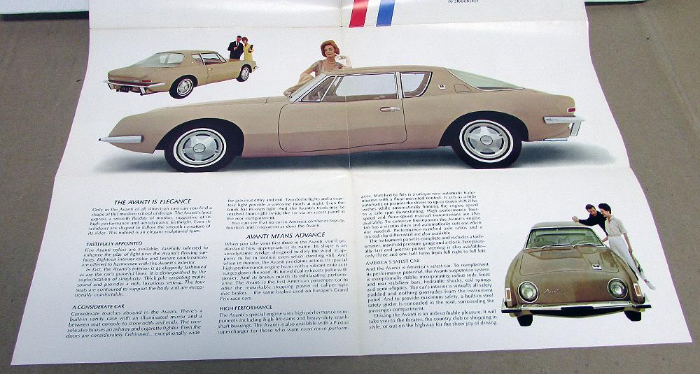 1963 Studebaker Avanti Most Advanced Automobile Color Sales Folder