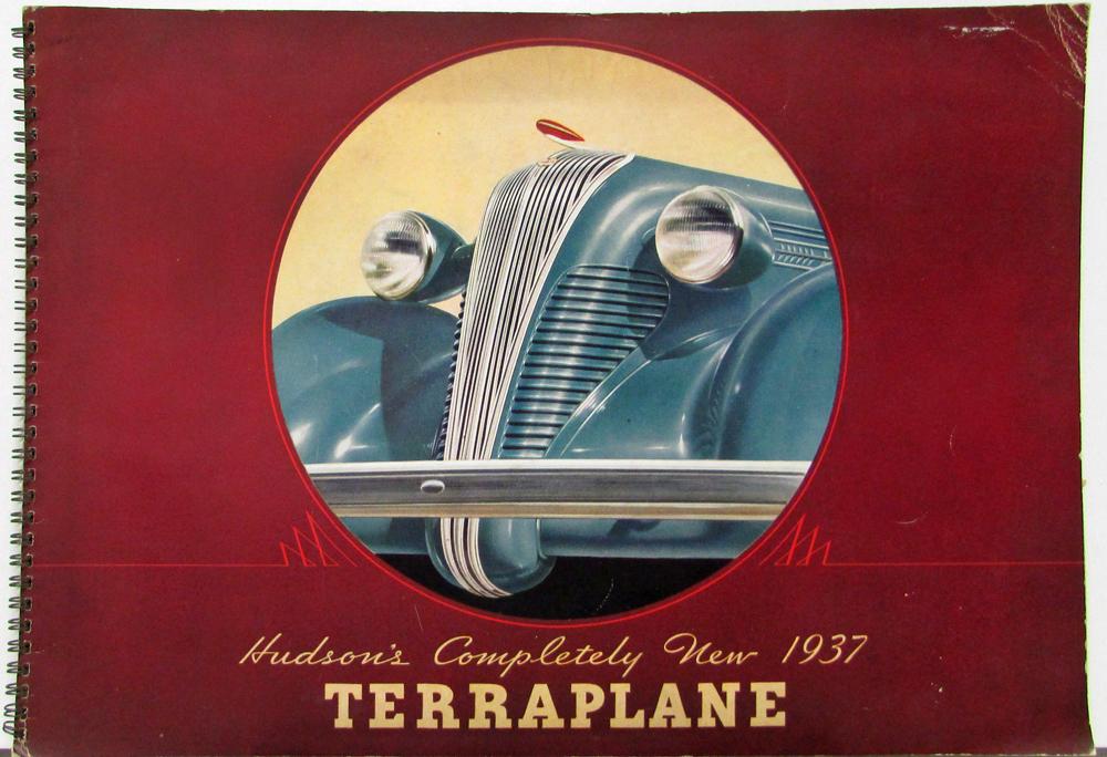 1937 Hudson Terraplane Deluxe & Super Models Prestige Sales Brochure ...