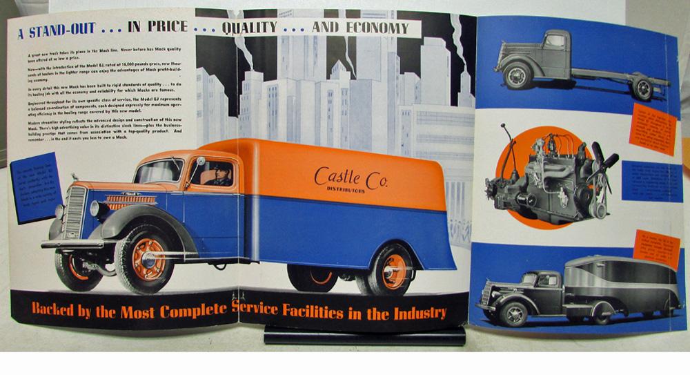 1937 Mack Truck EJ Model Sales Brochure