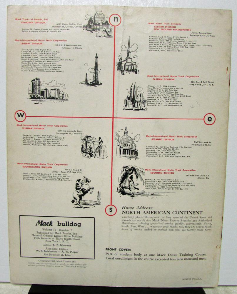 1950 Mack Truck Bulldog News Magazine