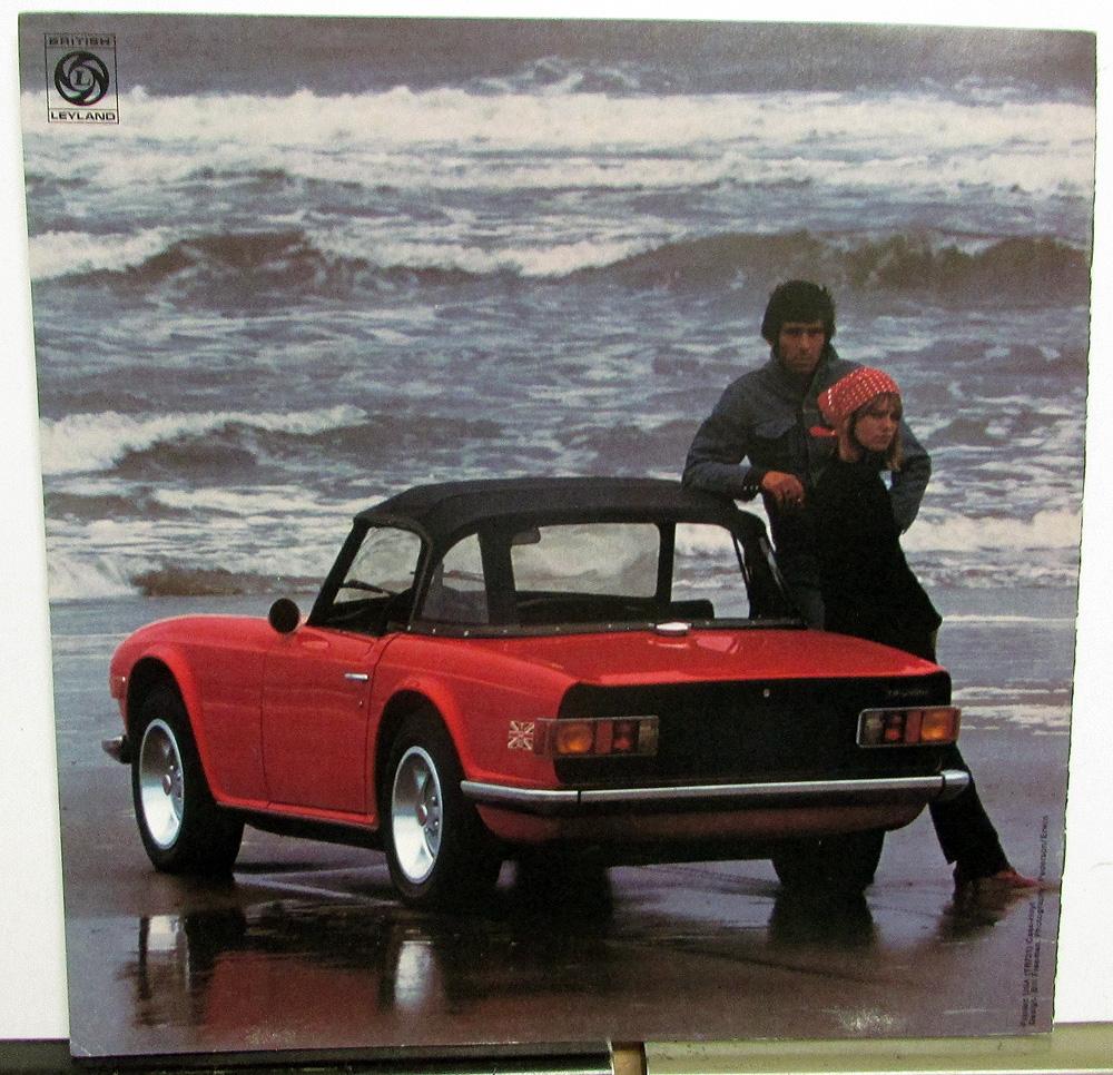 1973 Triumph TR6 Dealer Sales Brochure British Leyland US Market Sports Car