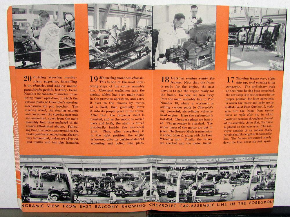 1933 Chevrolet Chicago Worlds Fair Factory Souvenir Guide Book Original