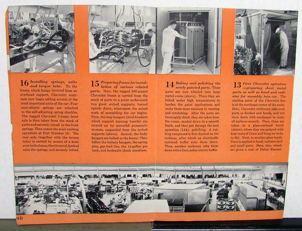 1933 Chevrolet Chicago Worlds Fair Factory Souvenir Guide Book Original
