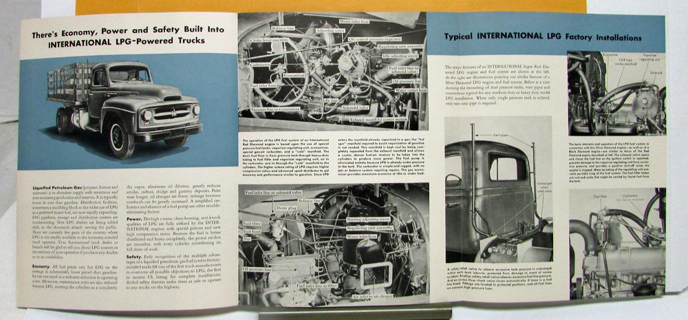 1955 International IHC Truck Models RP & RFP Brochure LPG Fuel