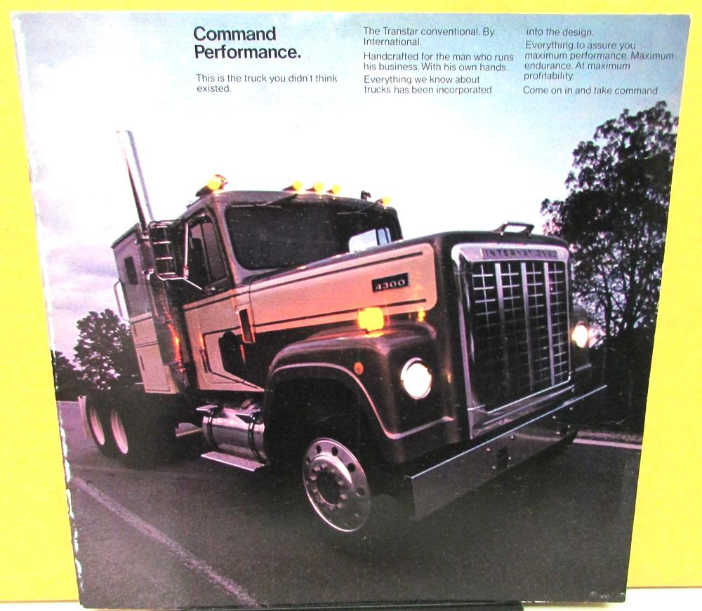 1973 International IH Transtar Brochure Conventional Semi Tractor Diesel