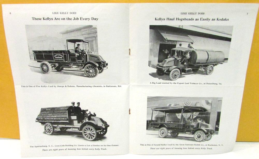 1913 Kelly-Springfield Truck Magazine Chain Drive Customers Coca-Cola Kodak