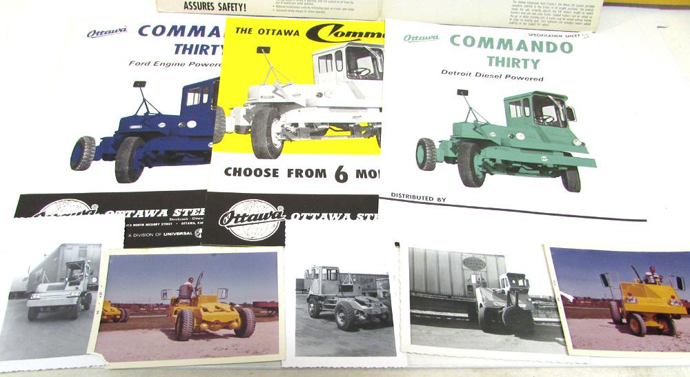 1969 Ottawa Commando Dealer Sales Portfolio Yard Tractor Trailer Mover