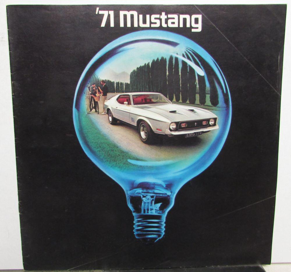 1971 Ford Mustang Mach 1 Boss Sportsroof Grande Convert Sales Brochure ...
