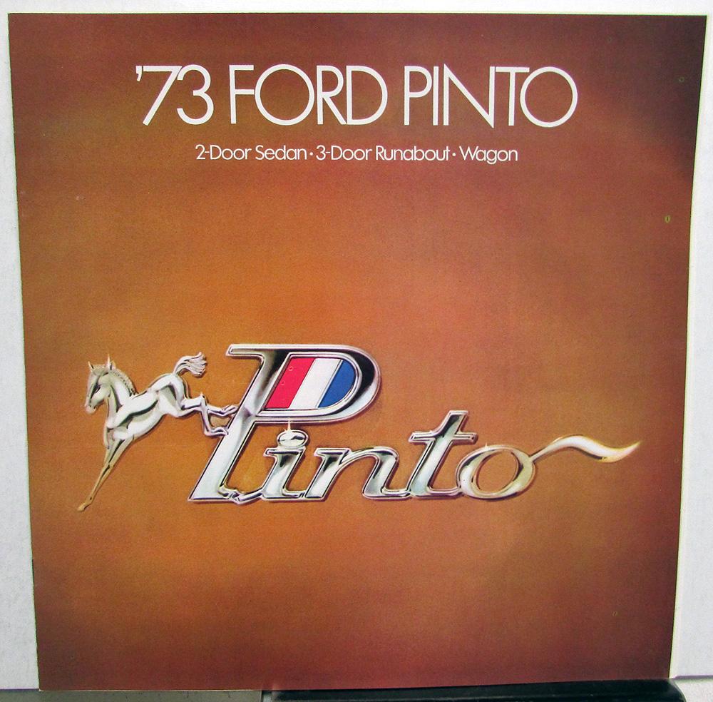 1973 Ford Pinto Sedan Runabout Wagon Squire Color Sales Brochure Orig ...