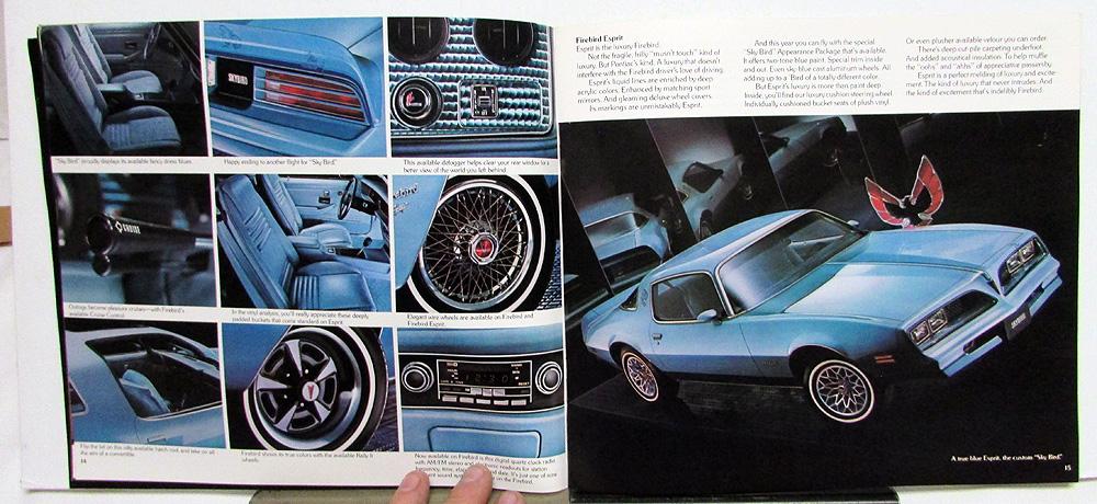 1978 Pontiac Dealer Sales Brochure Trans Am Grand Prix Firebird LeMans ...