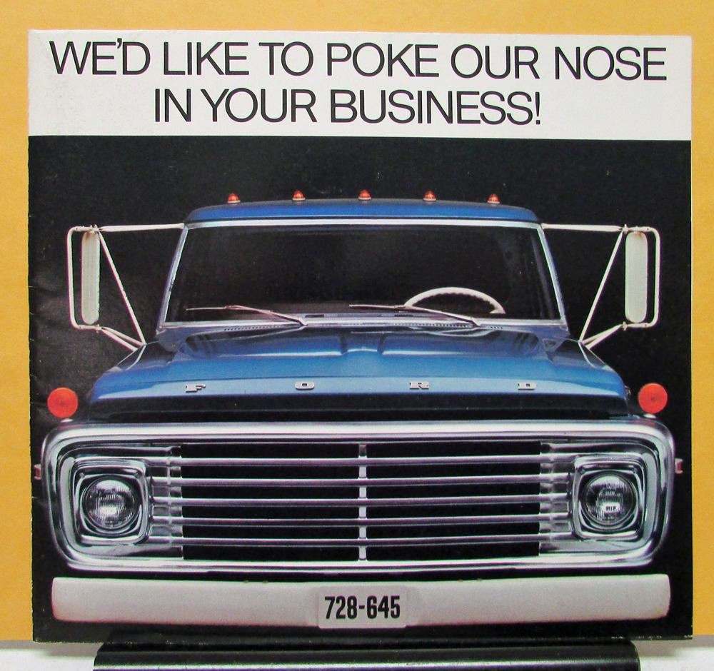 1970 Ford Trucks F C N Series 500 550 600 700 750 6000 7000 Mailer