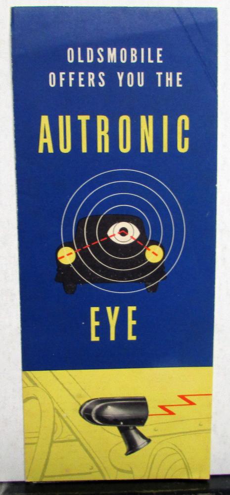 1952 Oldsmobile Autronic Eye Automatic Headlight Control Sales Folder ...