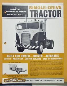 1969 White Freightliner Truck Model WFT 6342T Sales Brochure ...