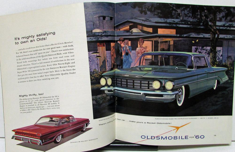 1959 Oldsmobile Rocket Circle Magazine Seasons Greetings Issue With ...