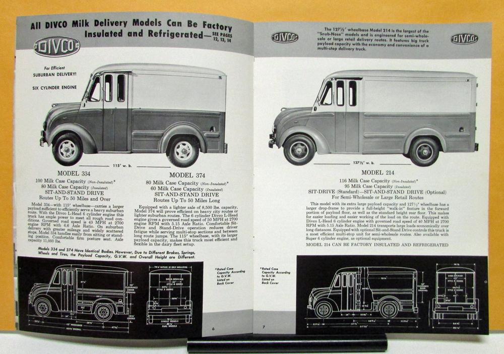 1959 DIVCO Truck Model 11 13 15 114 134 154 214 334 374 41 51 Sales ...