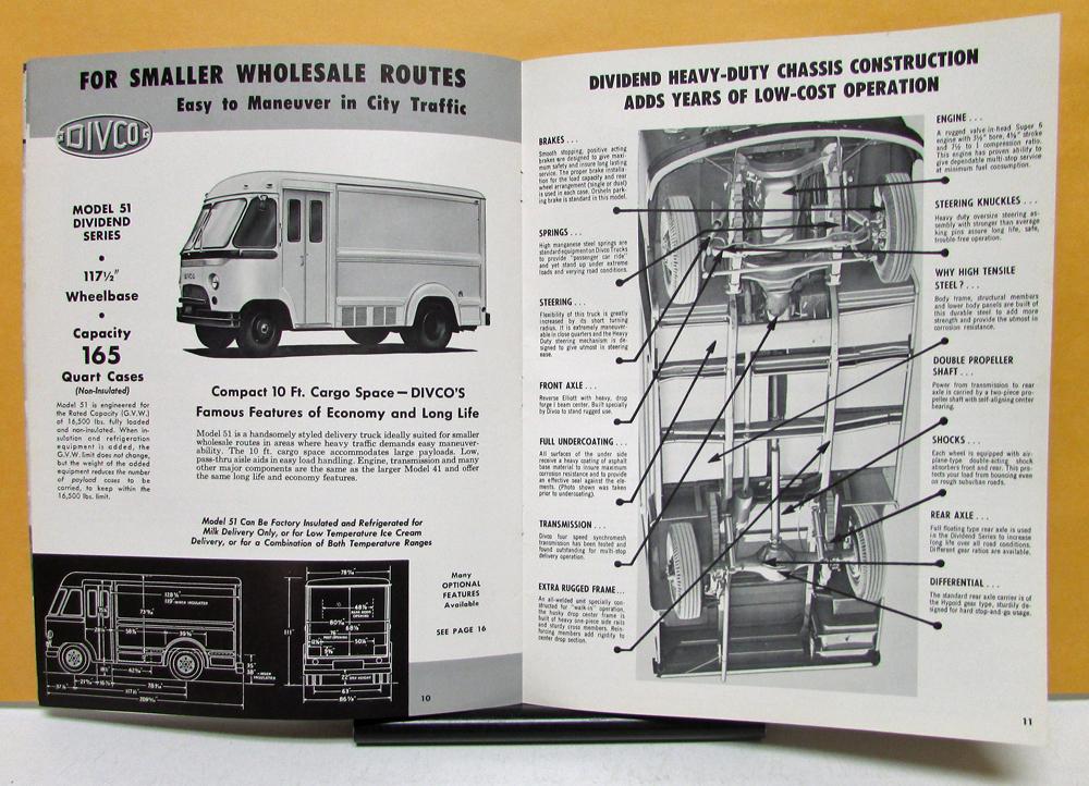 1959 DIVCO Truck Model 11 13 15 114 134 154 214 334 374 41 51 Sales ...