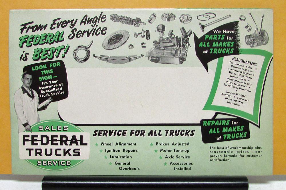 1948 1949 1950 1951 1952 1953 1954 1955 Federal Truck D45 Diesel Series ...