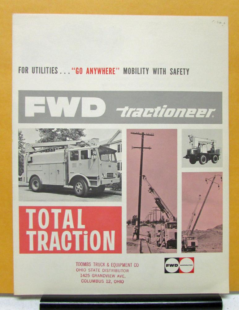 1960 FWD Truck Model Tractioneer Total Traction Sales Brochure