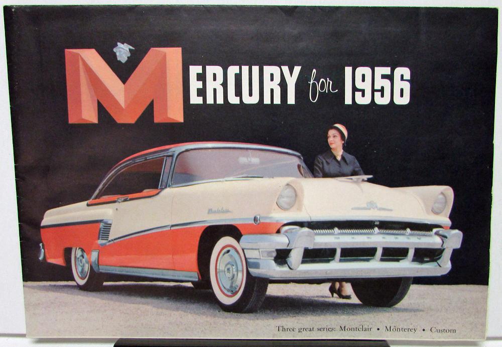 1956 Mercury Canadian Dealer Sales Brochure Montclair Monterey Custom