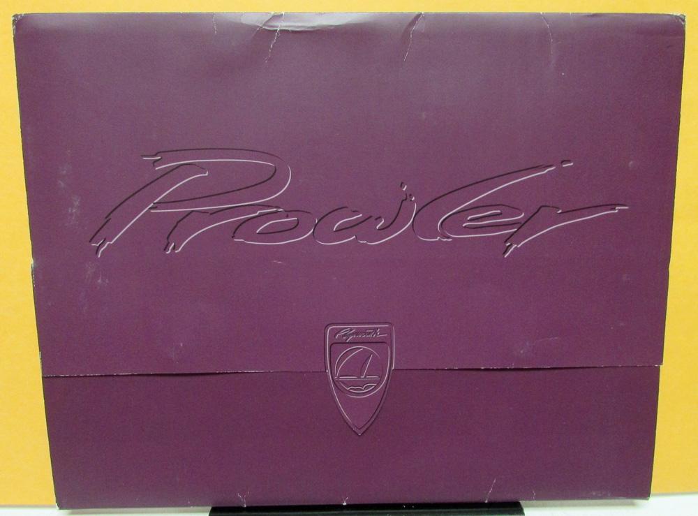 1996 Plymouth Prowler Press Kit Media Release Tribute To Hot Rods Rare