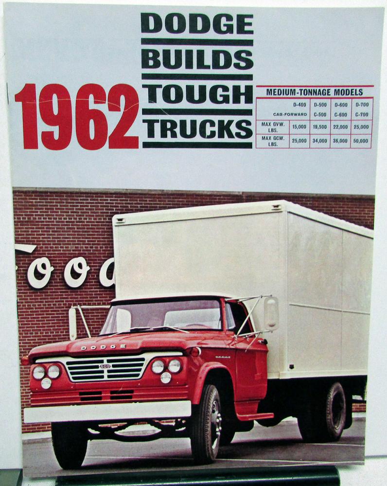 1962 Dodge Med Ton Truck Model D400 to 700 C500 to 700 Sale Brochure ...