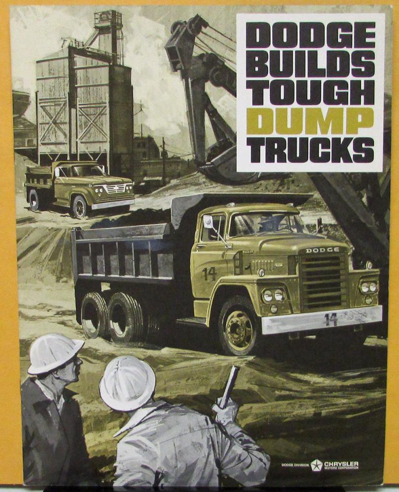 1964 Dodge Medium & High Tonnage HD Dump Trucks D C CT Model Sales Brochure