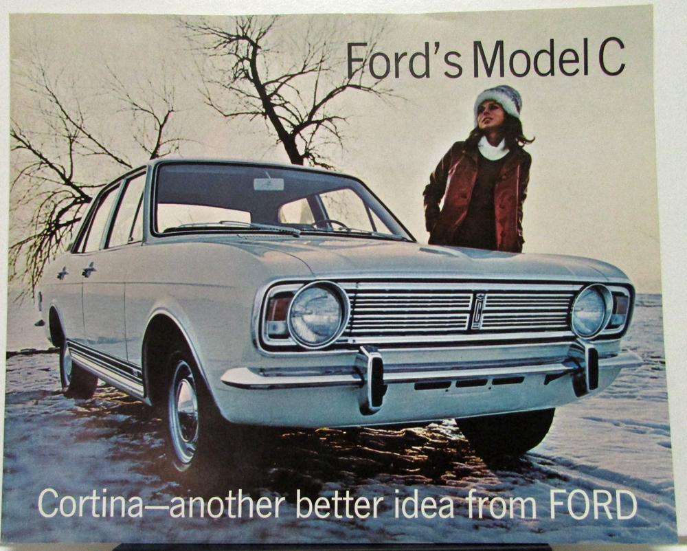 1967 Ford Model C Sales Brochure Cortina GT Anglia