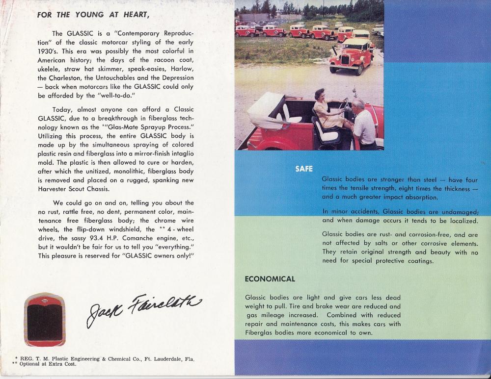 Glassic W Palm Beach FL Brochure Contemporary Repro Classic 1930 Car ...