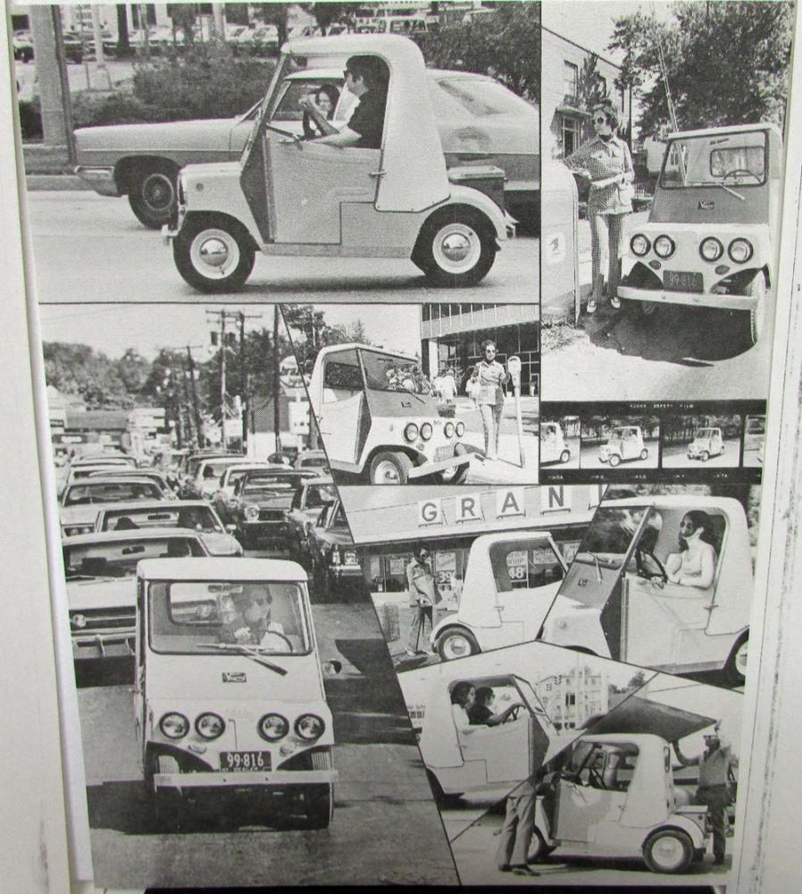 1974 Sebring Vanguard Electric Vehicle CitiCar Sport Coupe Dealer Sales Kit