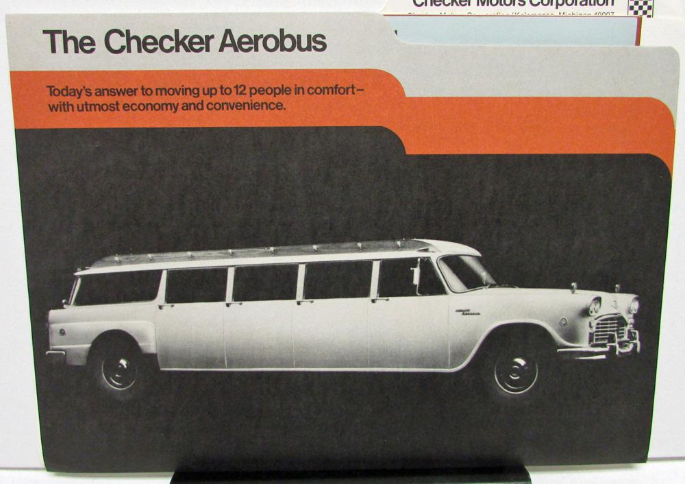 1972 1973 Checker Dealer Sales Portfolio Aerobus Limo Convoy Marathon ...