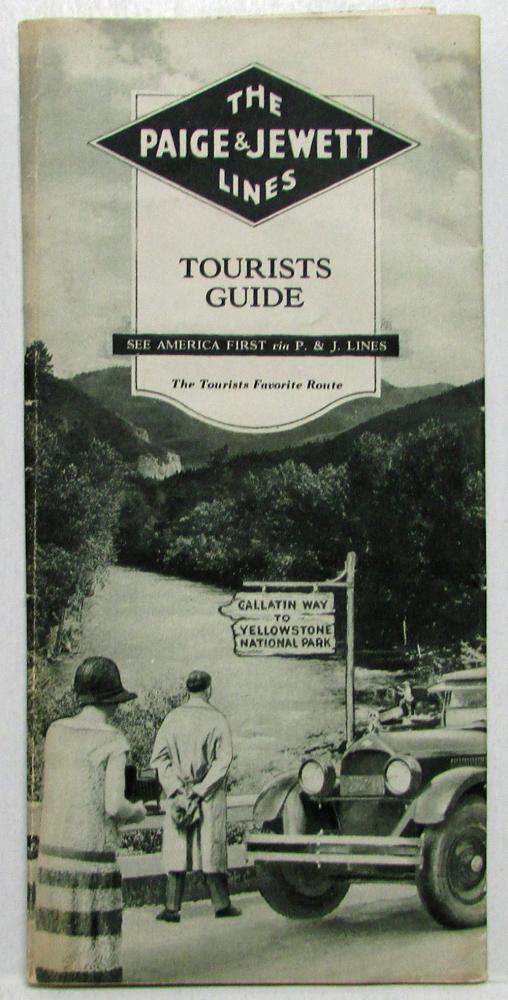 1925-1927 Paige & Jewett Lines Tourist Guide