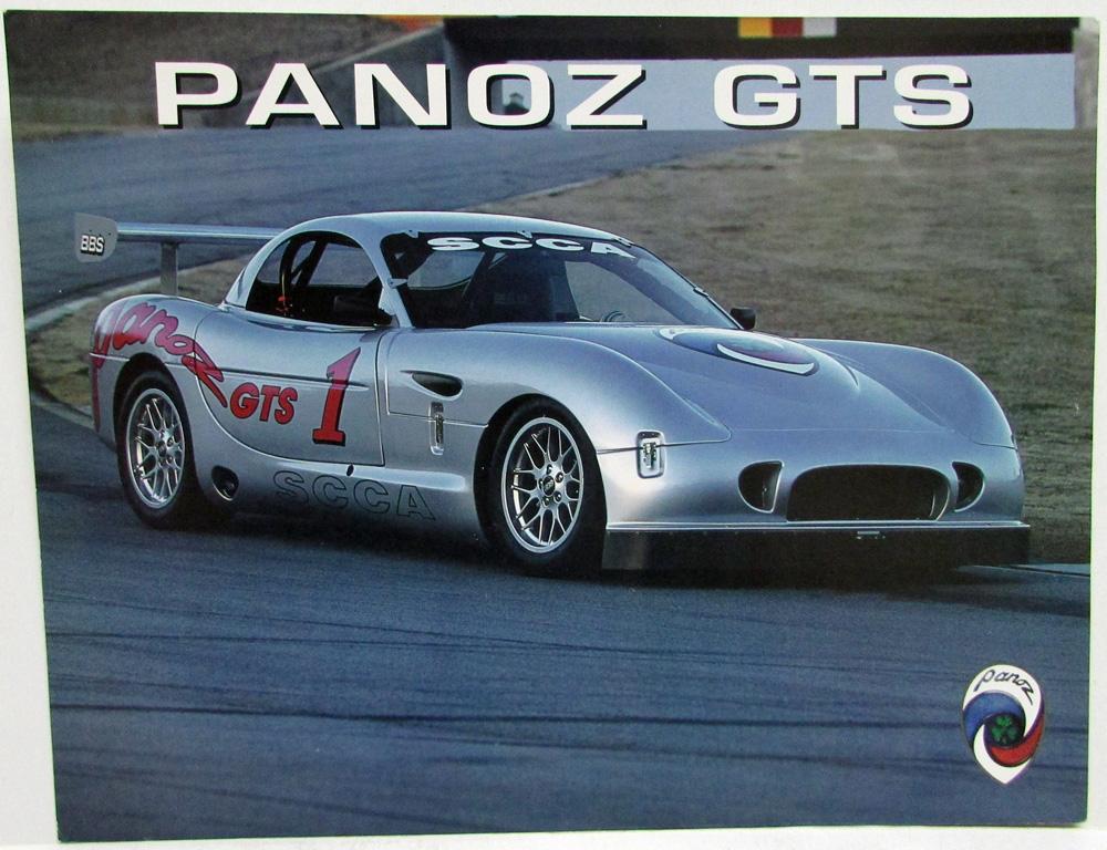 2000 Panoz GTS Introduction Data Specification Sheet Cardstock Original