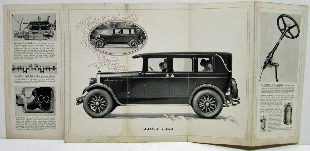 1927 Peerless six 90 Landaulet Sales Folder Original