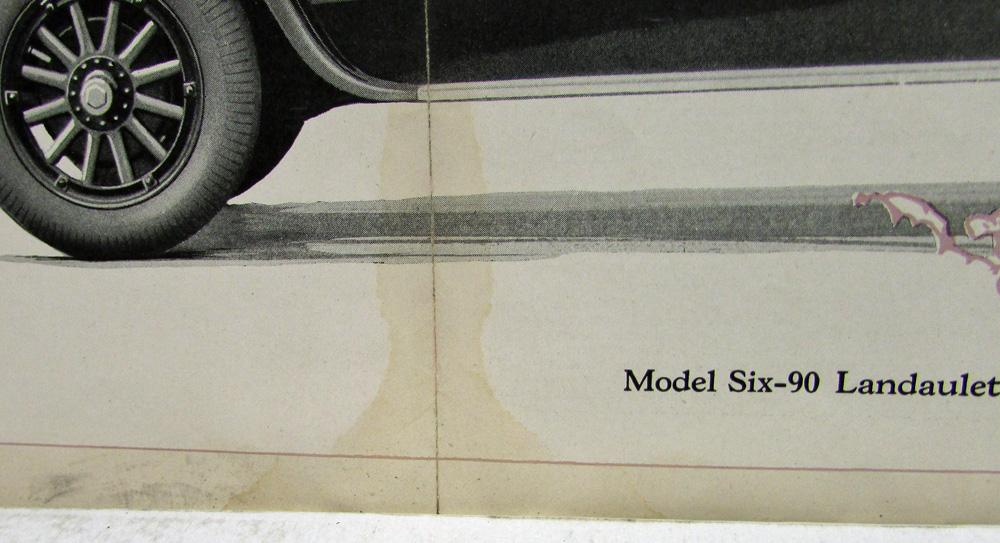 1927 Peerless six 90 Landaulet Sales Folder Original