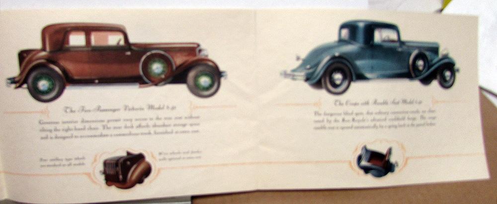 1931 REO Royale 8 Model 31 Sedan Victoria Coupe Color Sales Brochure ...