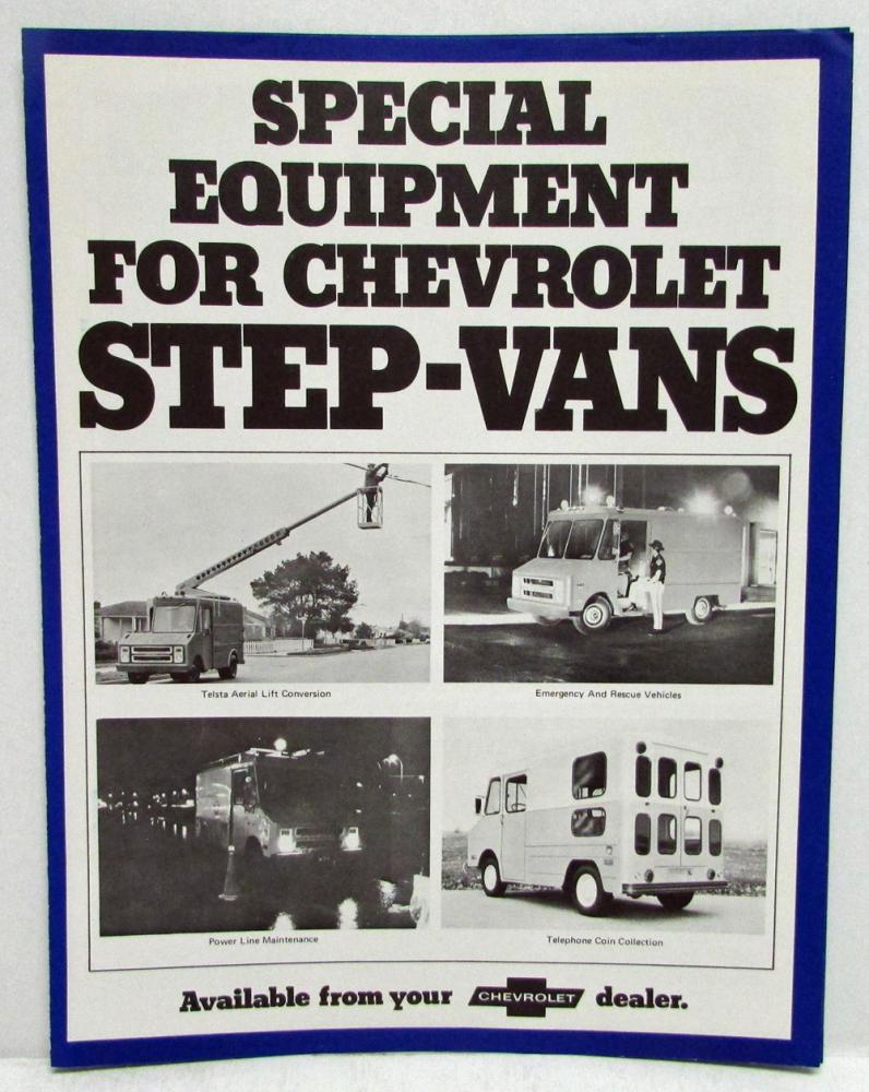 1972-1976 Chevrolet Special Equipment for Step-Vans Sales Brochure