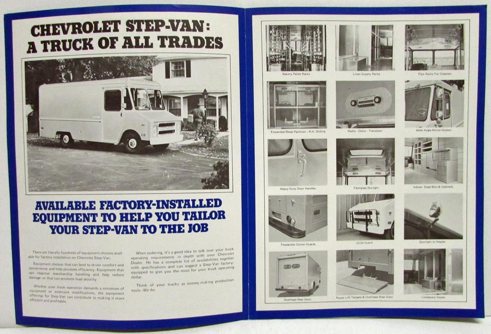 1972-1976 Chevrolet Special Equipment for Step-Vans Sales Brochure