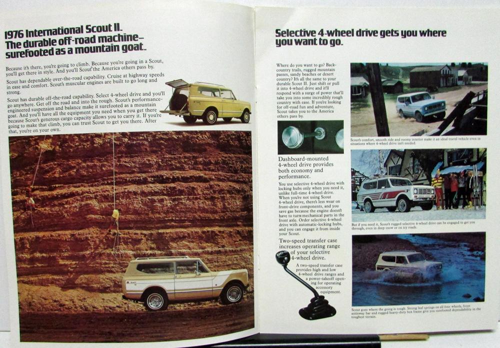 1976 International Scout II Dealer Brochure IH Scout The America Others ...