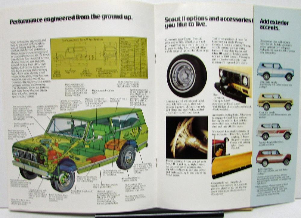 1976 International Scout II Dealer Brochure IH Scout The America Others ...