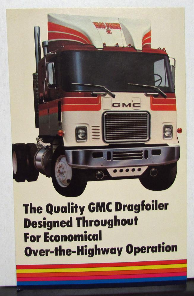 1975 GMC Truck Dealer Sales Postcard Mailer Astro 95 Drag Foiler Aero ...