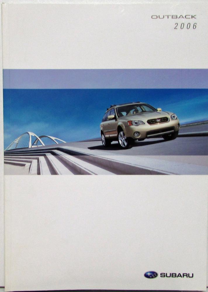 2006 Subaru Outback Color Sales Brochure Original With Specifications ...