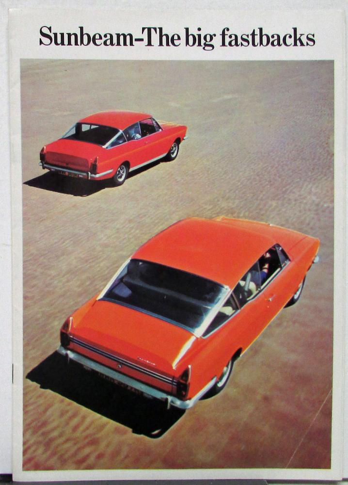1973 Sunbeam Alpine Rapier H120 Fastback Models Color Sales Brochure ...