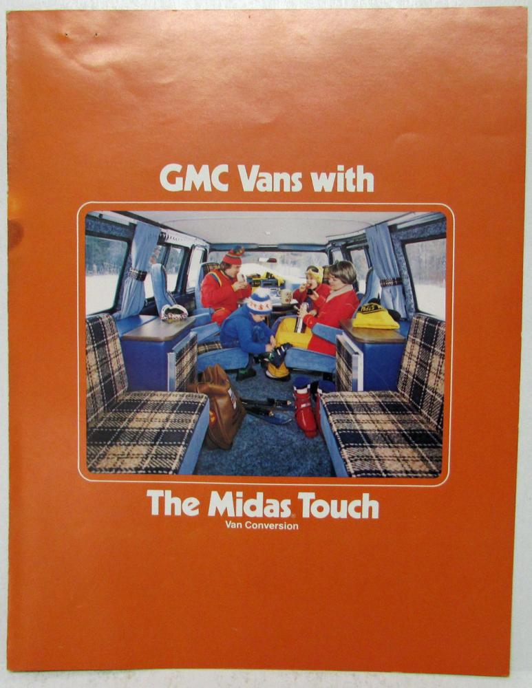 1977 GMC Van Midas Touch Van Conversion Sales Brochure Folder Original