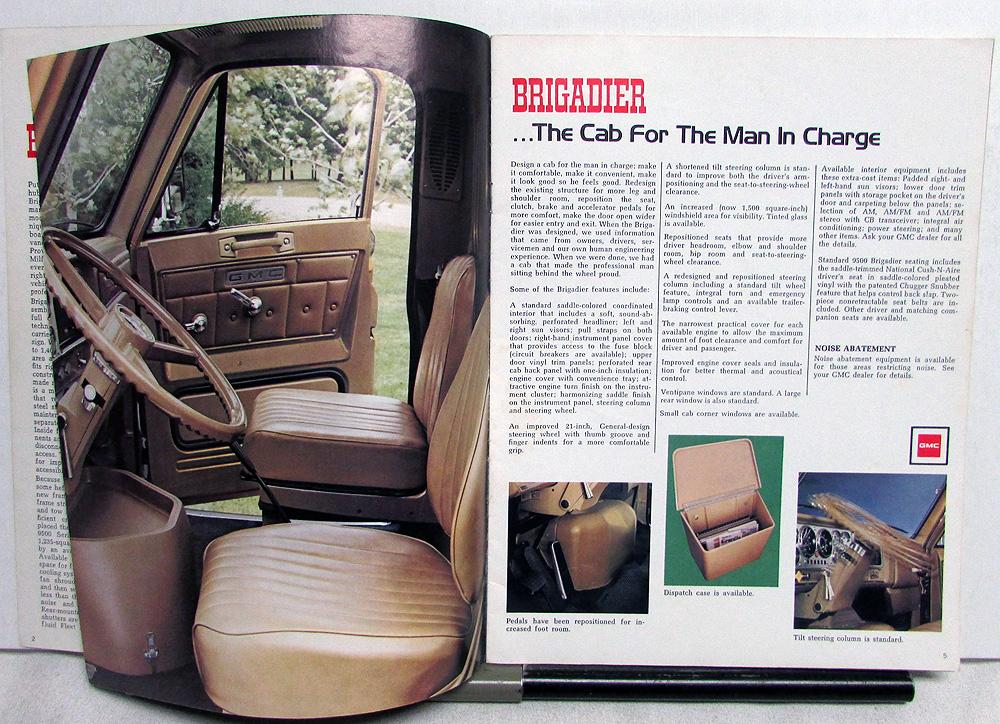 1978 GMC Brigadier 9500 Series Short Conventional Truck Sales Brochure ...